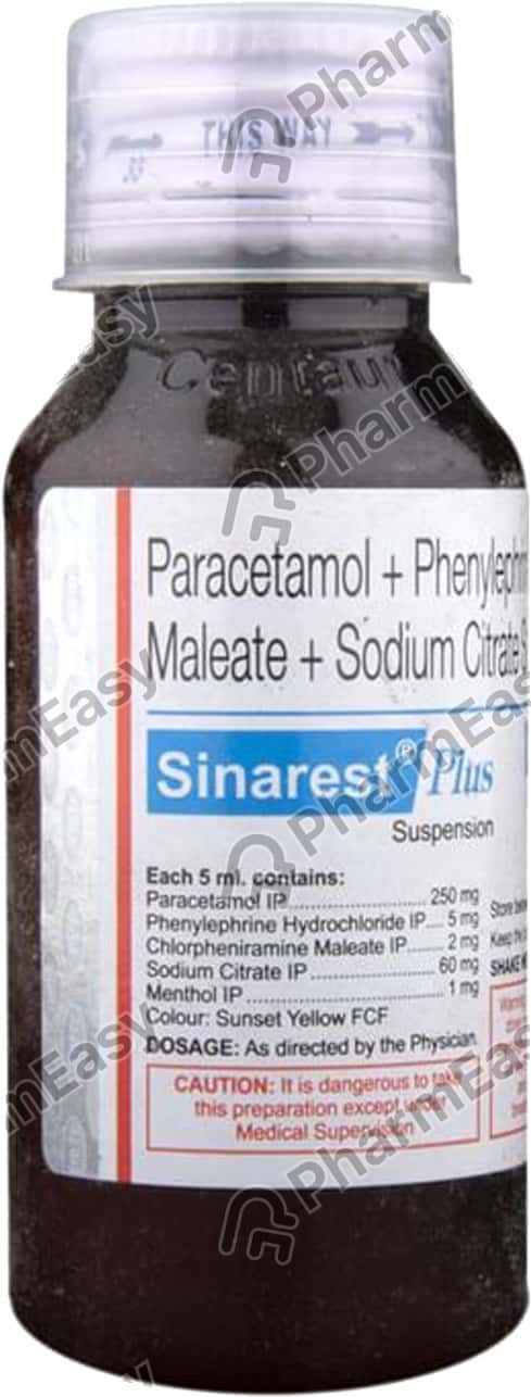 Buy Sinarest Plus Bottle Of 75ml Suspension Online at Flat 15% OFF ...