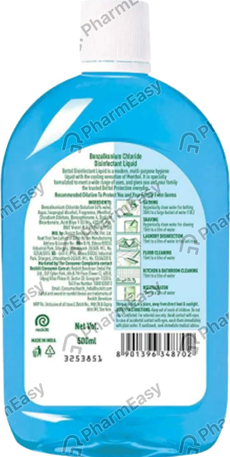 Buy DETTOL BLUE HYGIENE MENTHOL COOL LIQUID 500 ML Online & Get Upto 60 ...