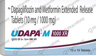 Udapa M 10/1000mg Xr Strip Of 10 Tablets: Uses, Side Effects, Price ...