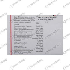 Azifast 500 MG Tablet (6): Uses, Side Effects, Price & Dosage | PharmEasy