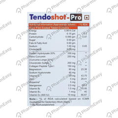 Buy Tendoshot Pro Strip Of 15 Tablets Online & Save Up to 24% at PharmEasy