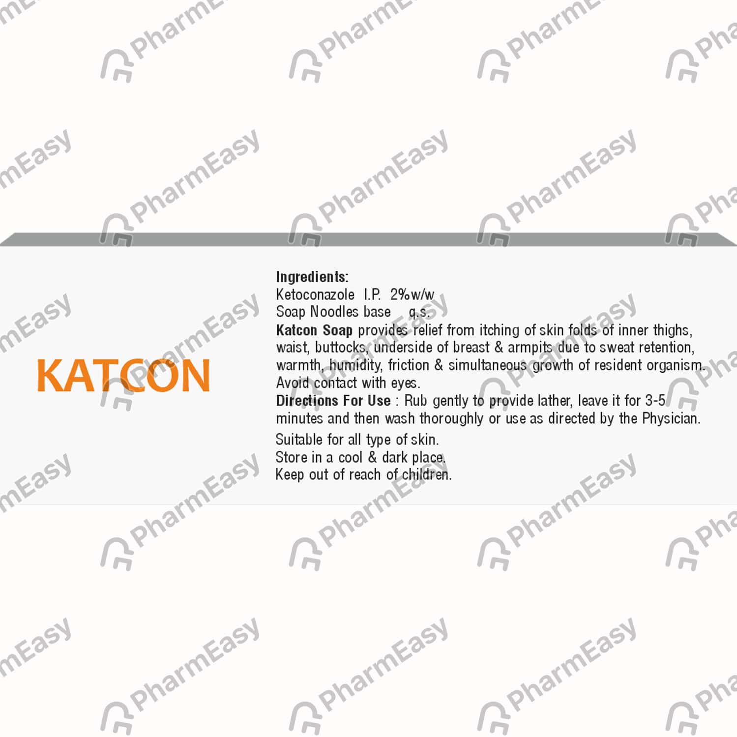 Buy Katcon 2 %W/W Soap (75) Online at Flat 15% OFF | PharmEasy