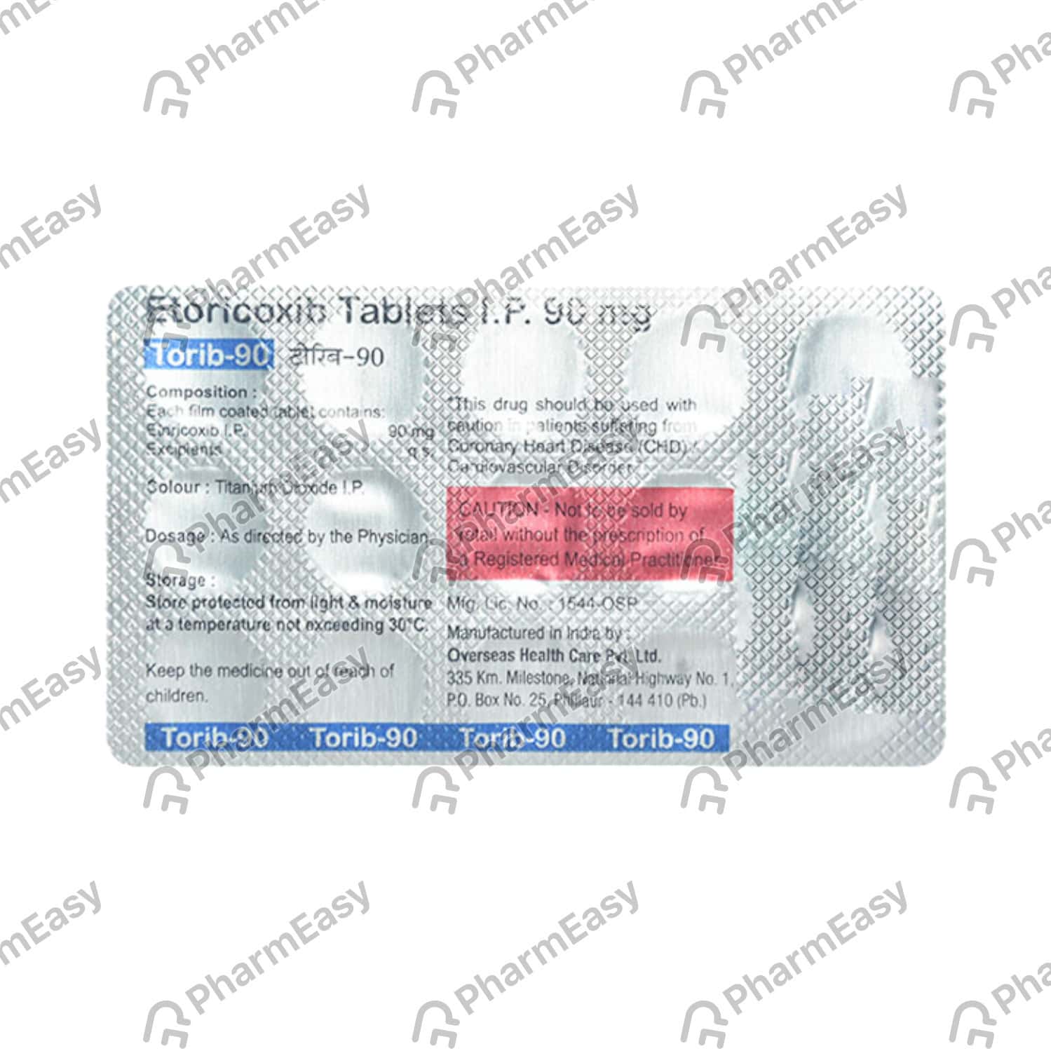 Torib 90 MG Tablet (15): Uses, Side Effects, Price & Dosage | PharmEasy