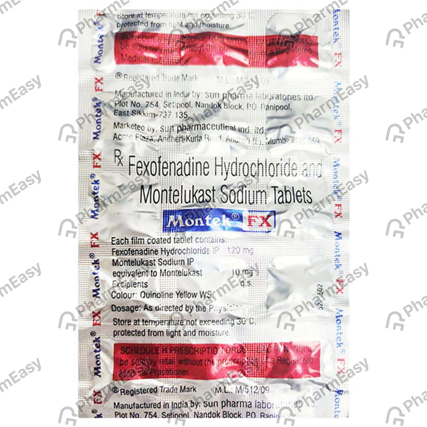 Buy Montek Fx Strip Of 15 Tablets Online at Flat 15% OFF | PharmEasy