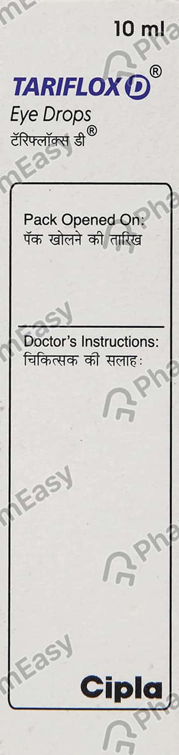 Buy Tariflox D Bottle Of 10ml Eye Drops Online at Flat 15% OFF | PharmEasy