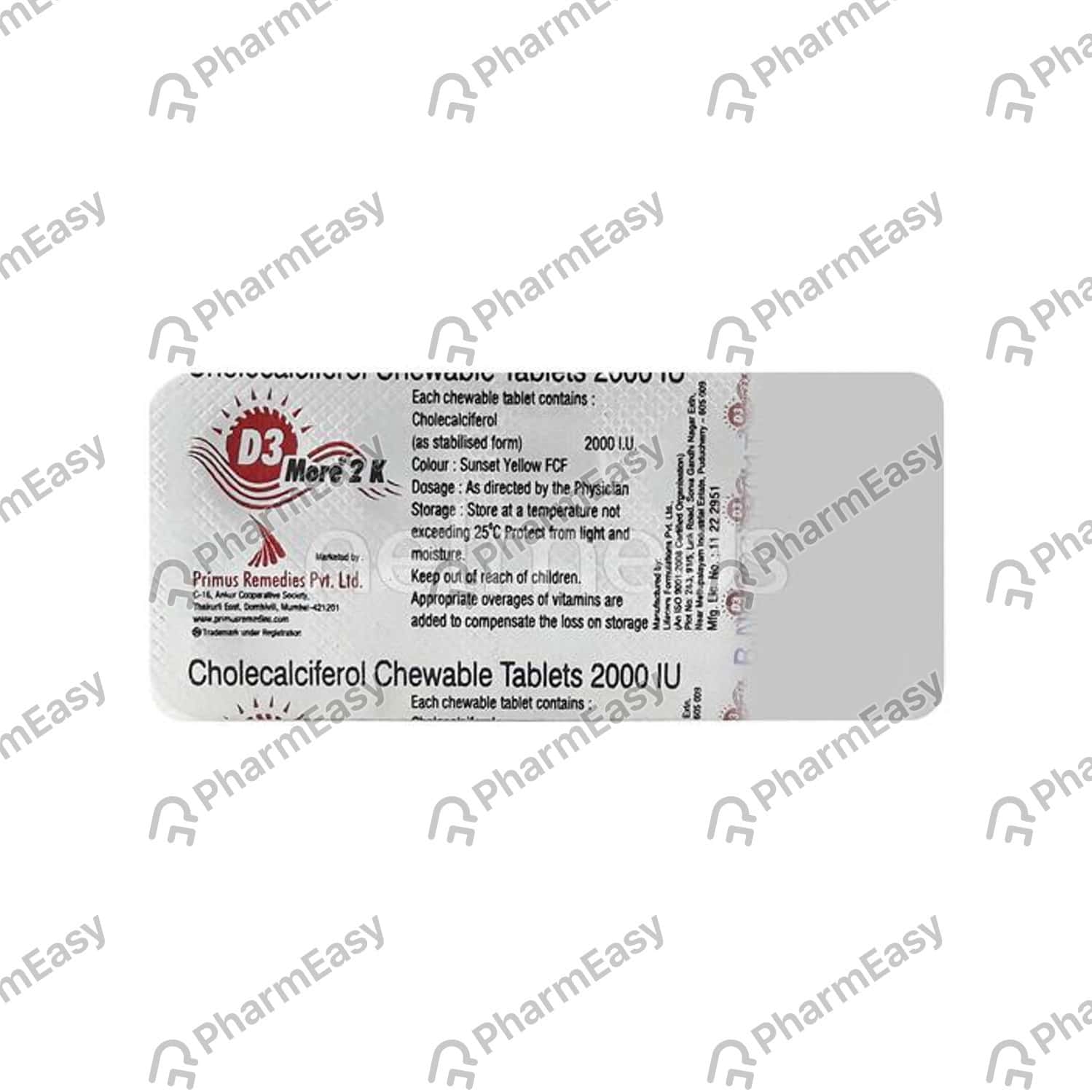 D3 More 2000 IU Tablet (10): Uses, Side Effects, Price & Dosage | PharmEasy
