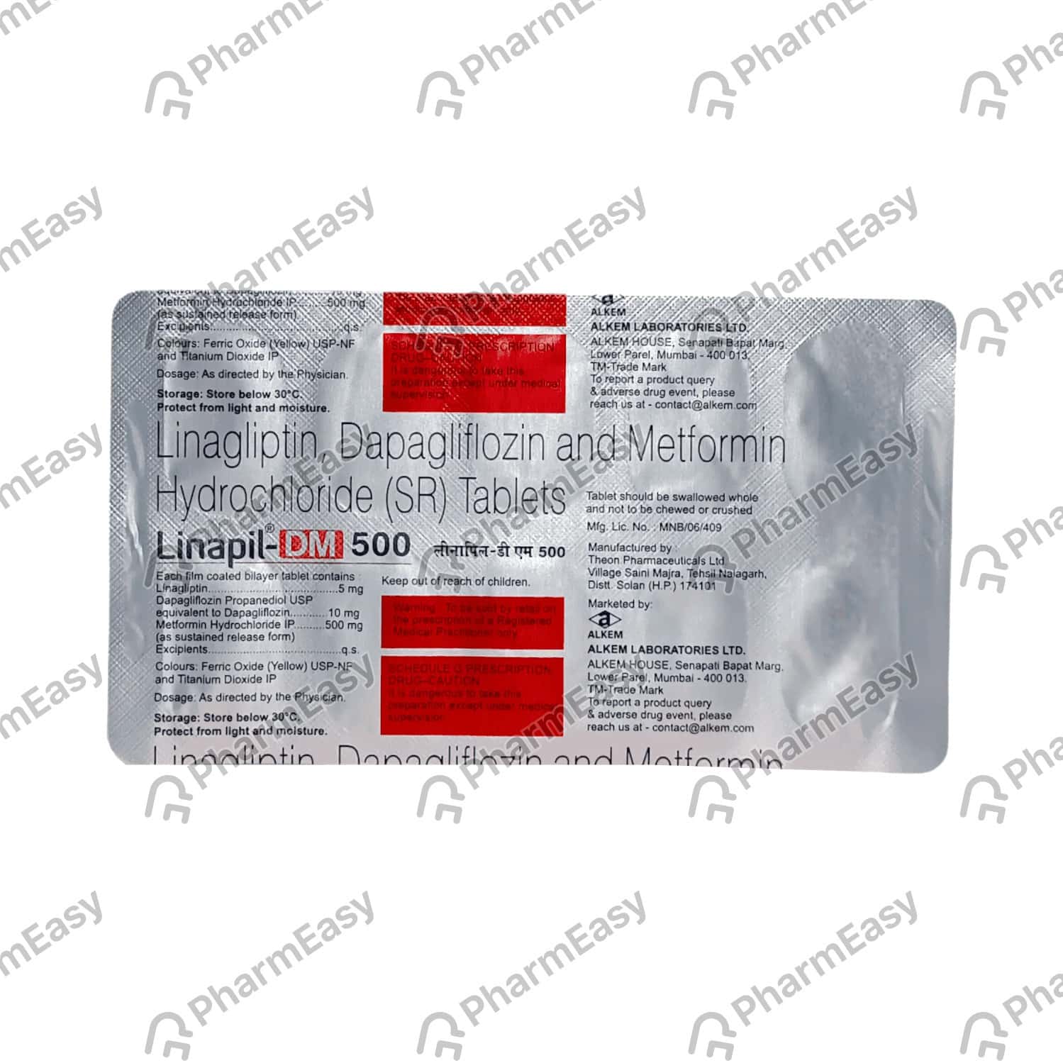 Linapil DM 500 Tablet: Uses, Side-effects, Price, Dosage & More Info ...