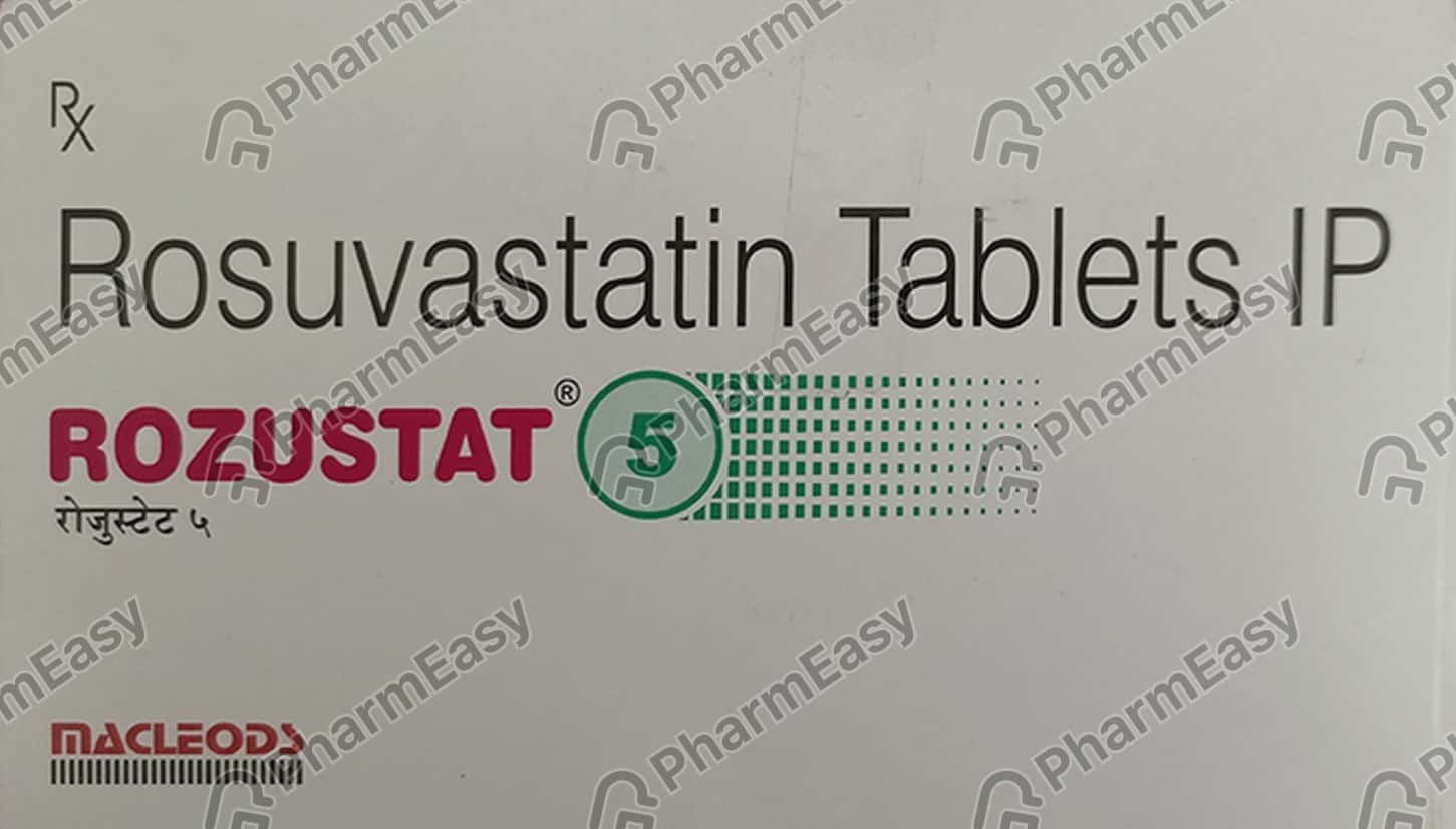 Rozustat 5 MG Tablet (15): Uses, Side Effects, Price & Dosage | PharmEasy
