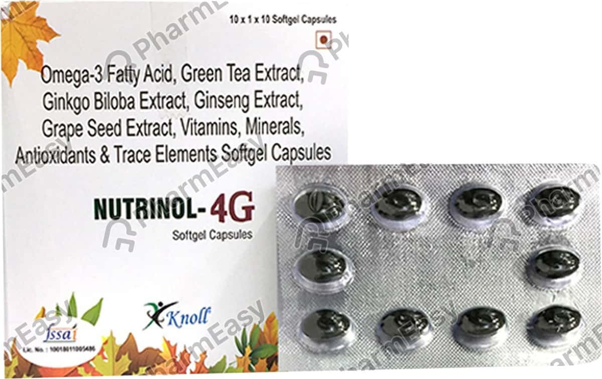 Buy Nutrinol 4g Strip Of 10 Capsules Online at Flat 15% OFF | PharmEasy