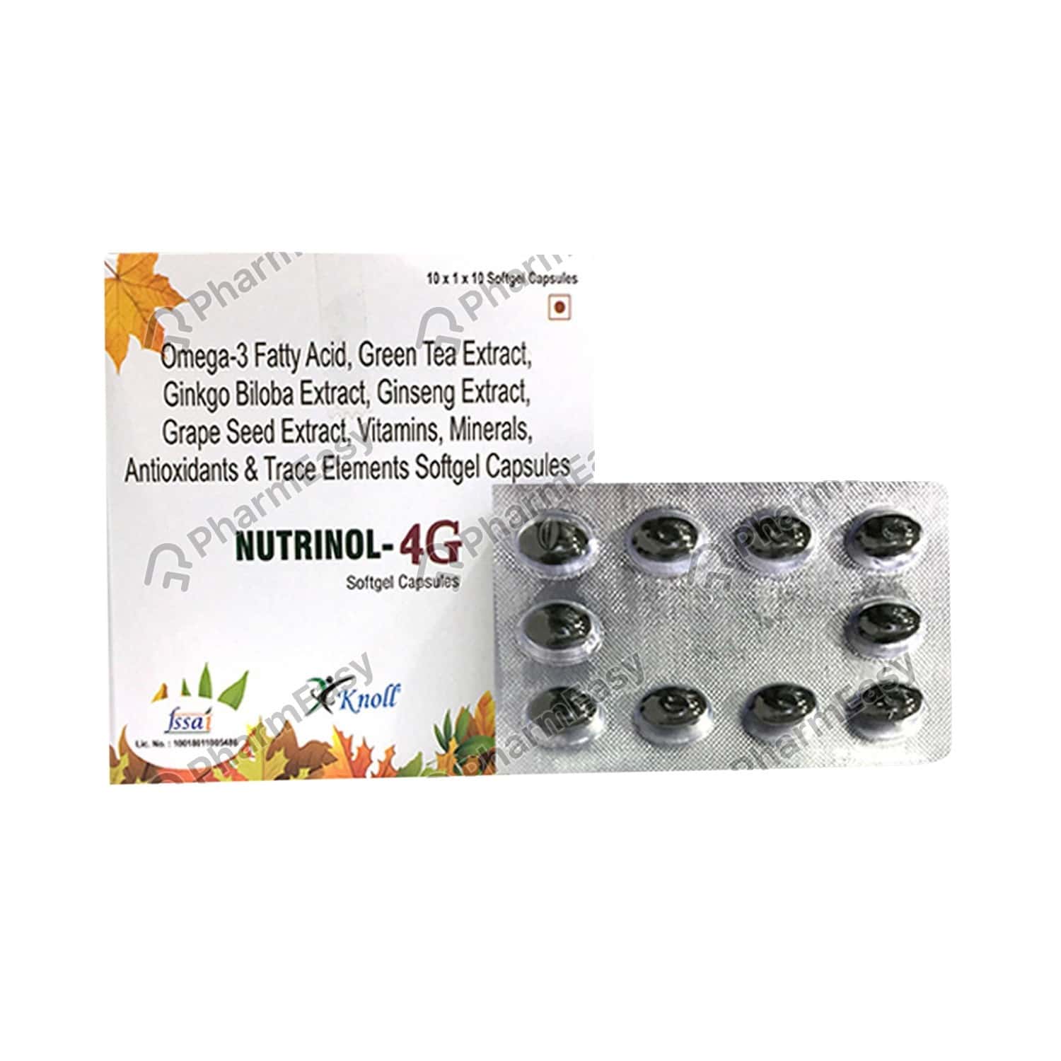 Buy Nutrinol 4g Strip Of 10 Capsules Online at Flat 18% OFF* | PharmEasy