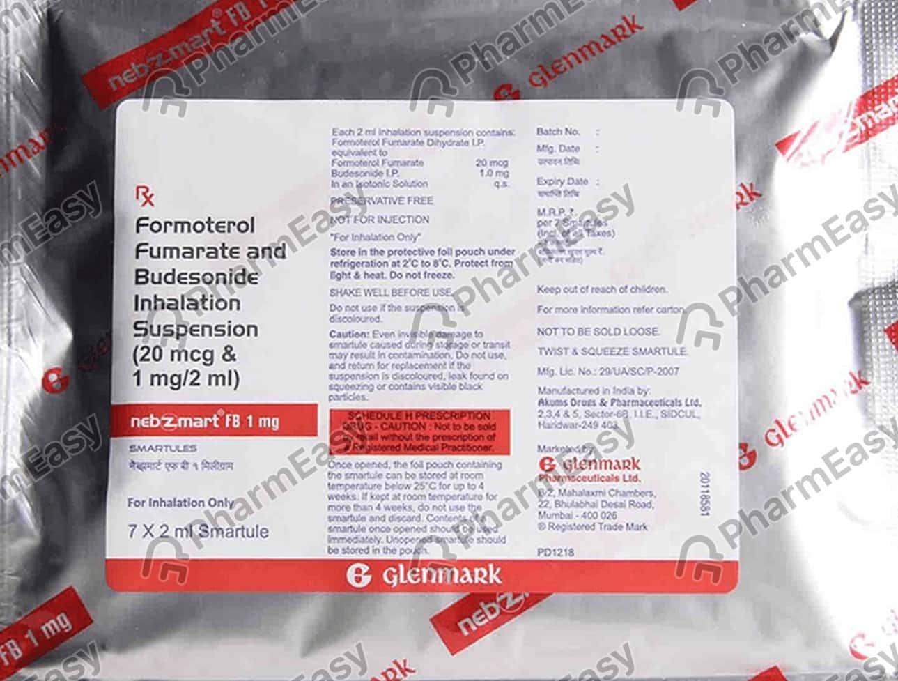 Nebzmart Fb 1mg 2ml Packet Of 7 Smartules: Uses, Side Effects, Price ...