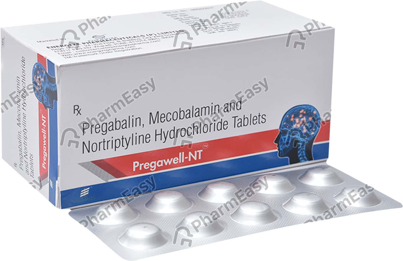Pregawell Nt Strip Of 10 Tablets: Uses, Side Effects, Price & Dosage ...