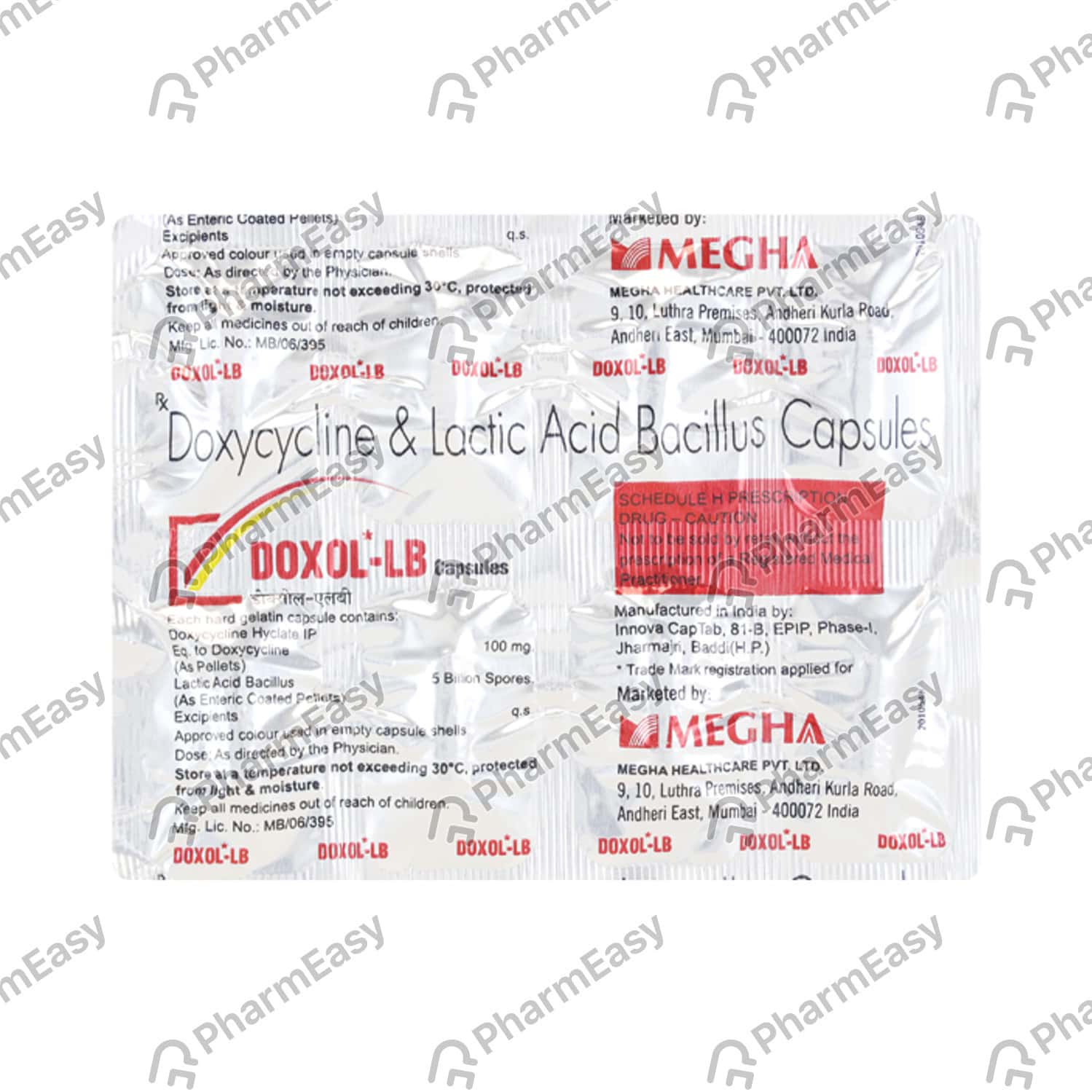 Buy Doxol Lb Strip Of 10 Capsules Online at Flat 15% OFF | PharmEasy