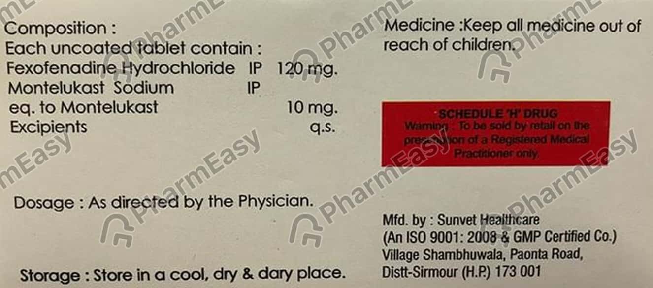 Exocast Strip Of 10 Tablets: Uses, Side Effects, Price & Dosage | PharmEasy