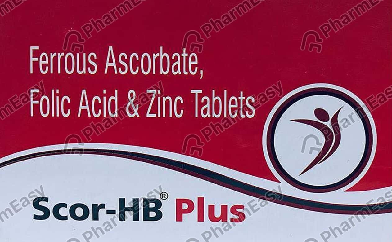 Scor Hb Plus Strip Of 10 Tablets: Uses, Side Effects, Price & Dosage ...