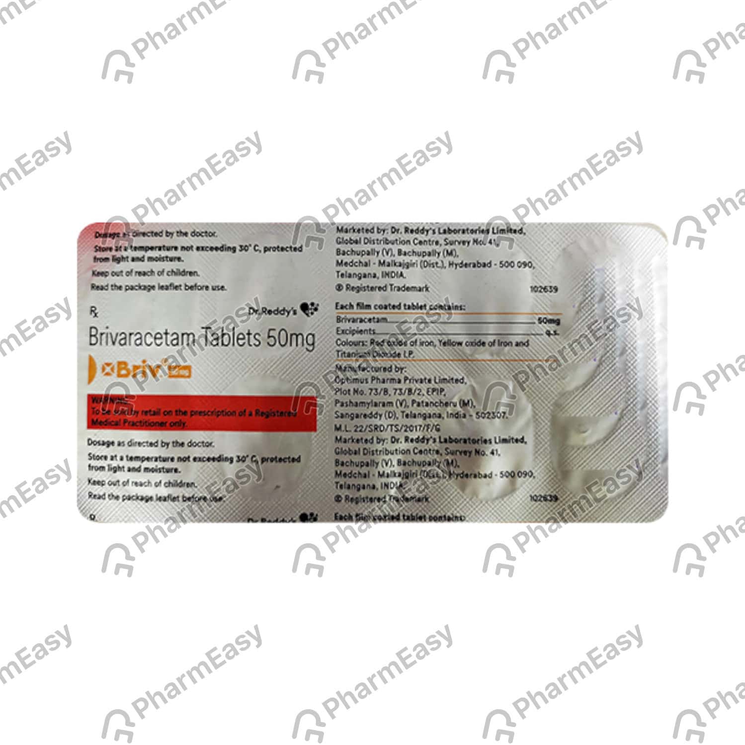 Briv 50 MG Tablet (10): Uses, Side Effects, Price & Dosage | PharmEasy