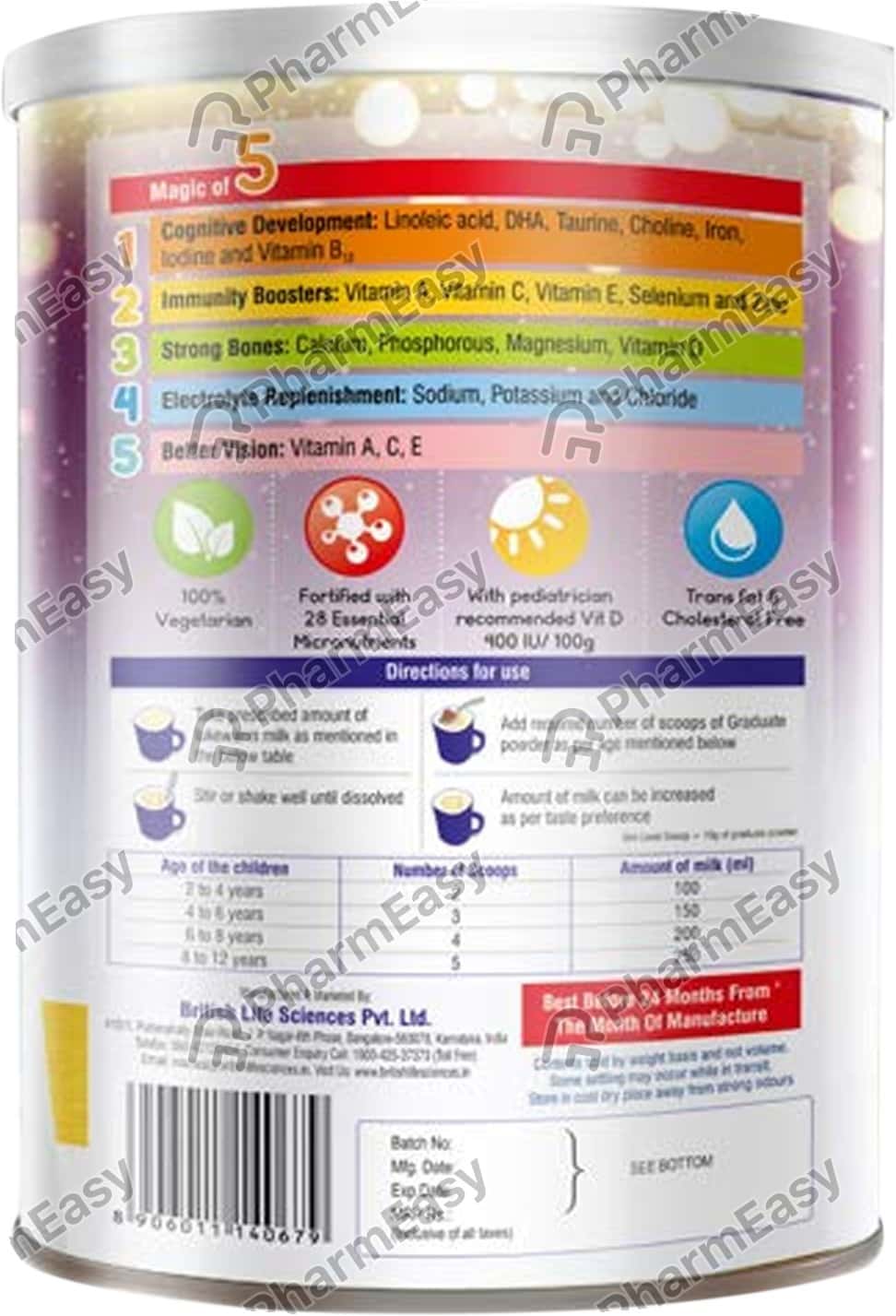 Buy GRADUATE DUTCH CHOCOLATE TIN OF 200GM POWDER Online & Get Upto 60% ...