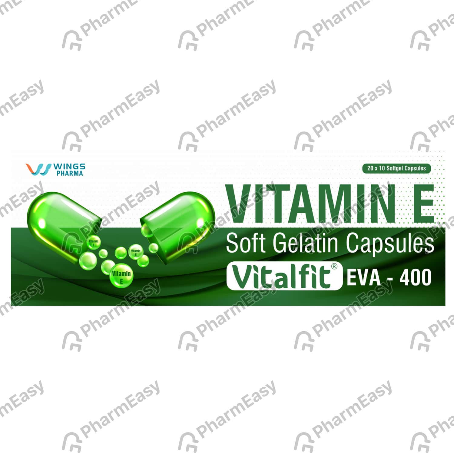 Vitalfit Eva 400 MG Softgel Capsule (10): Uses, Side Effects, Price ...