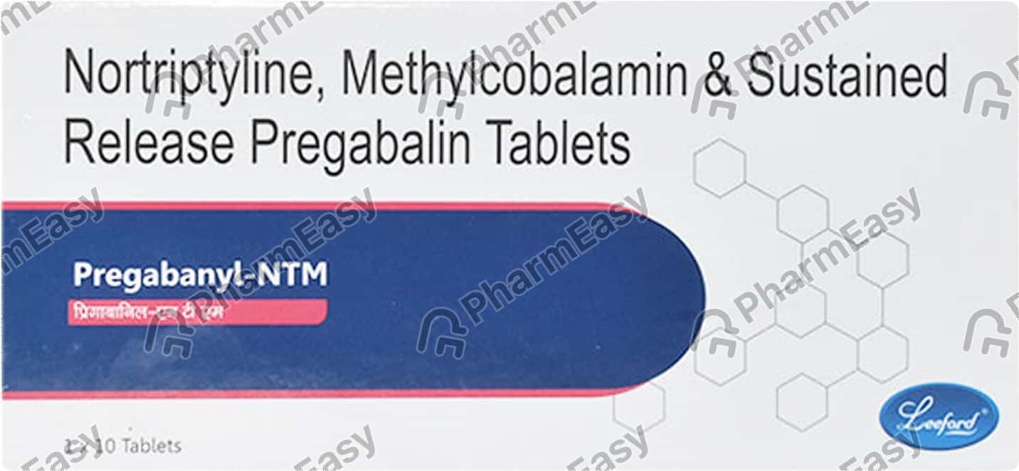 Pregabanyl Ntm Strip Of 10 Tablets: Uses, Side Effects, Price & Dosage ...