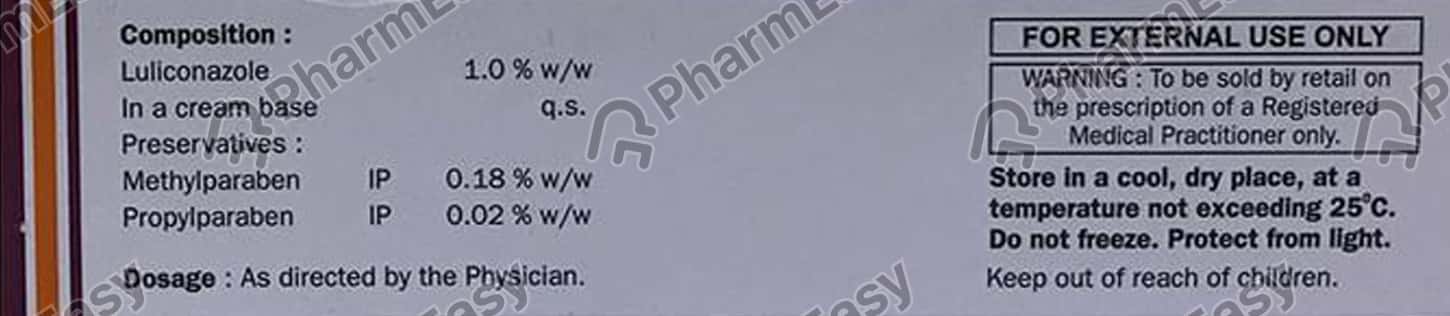 Lzhh 1 %W/W Cream (50): Uses, Side Effects, Price, Dosage & Composition ...