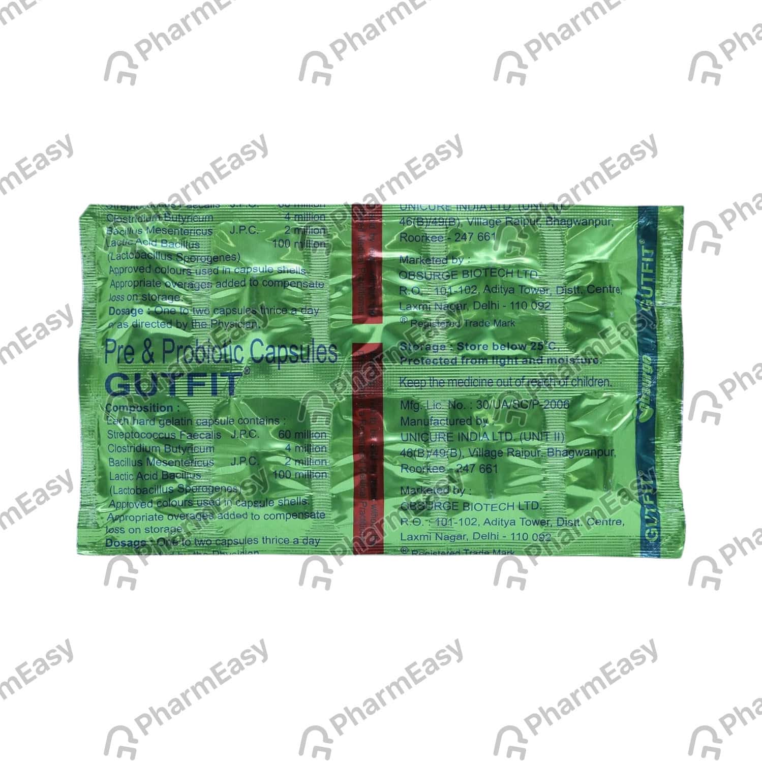 Buy Gutfit Strip Of 10 Capsules Online at Flat 15% OFF | PharmEasy