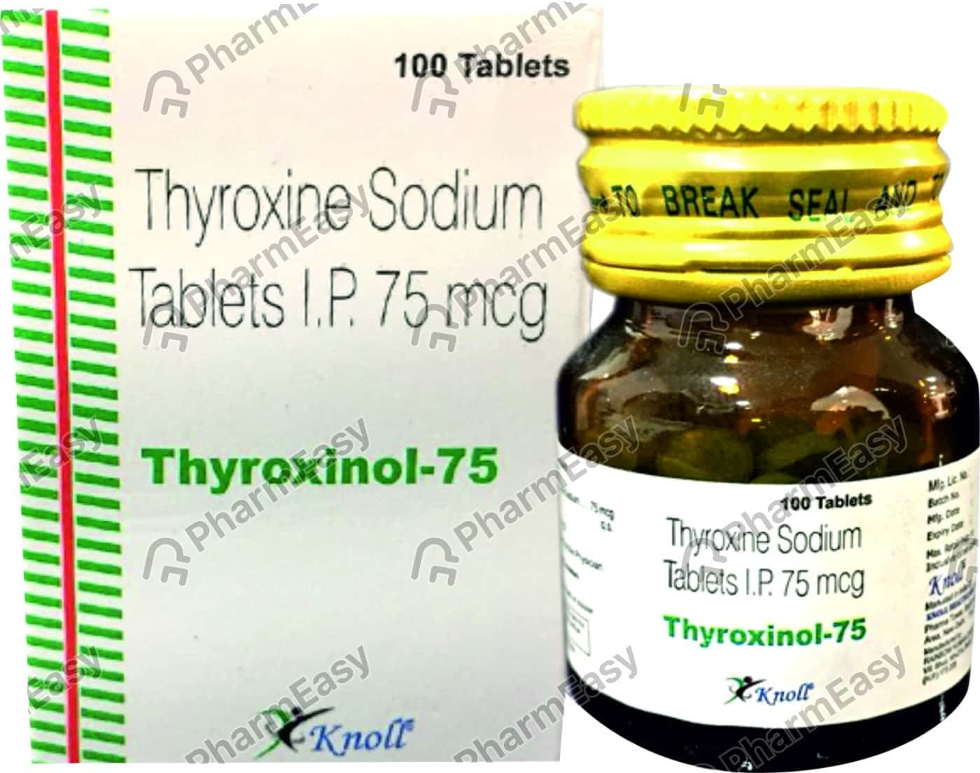 Thyroxinol 75 MCG Tablet (100): Uses, Side Effects, Price & Dosage ...