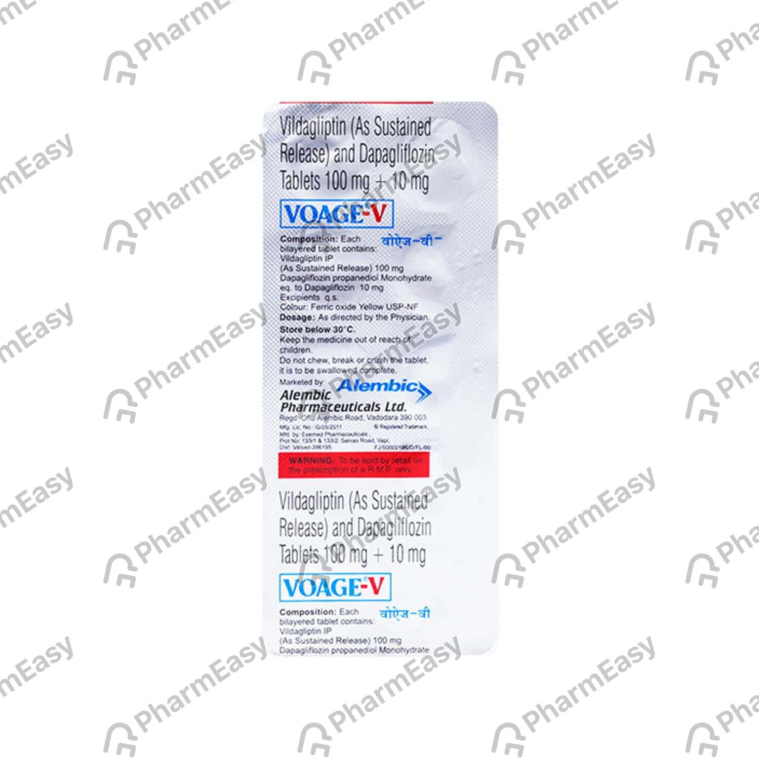 Voage V Strip Of 10 Tablets: Uses, Side Effects, Price & Dosage | PharmEasy