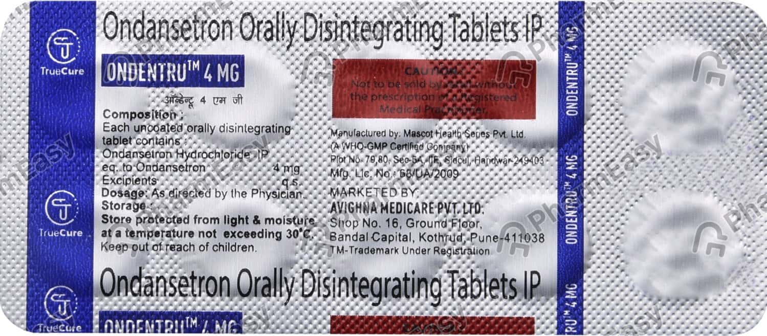Vomiford Md 4 MG Tablet (10): Uses, Side Effects, Price & Dosage ...