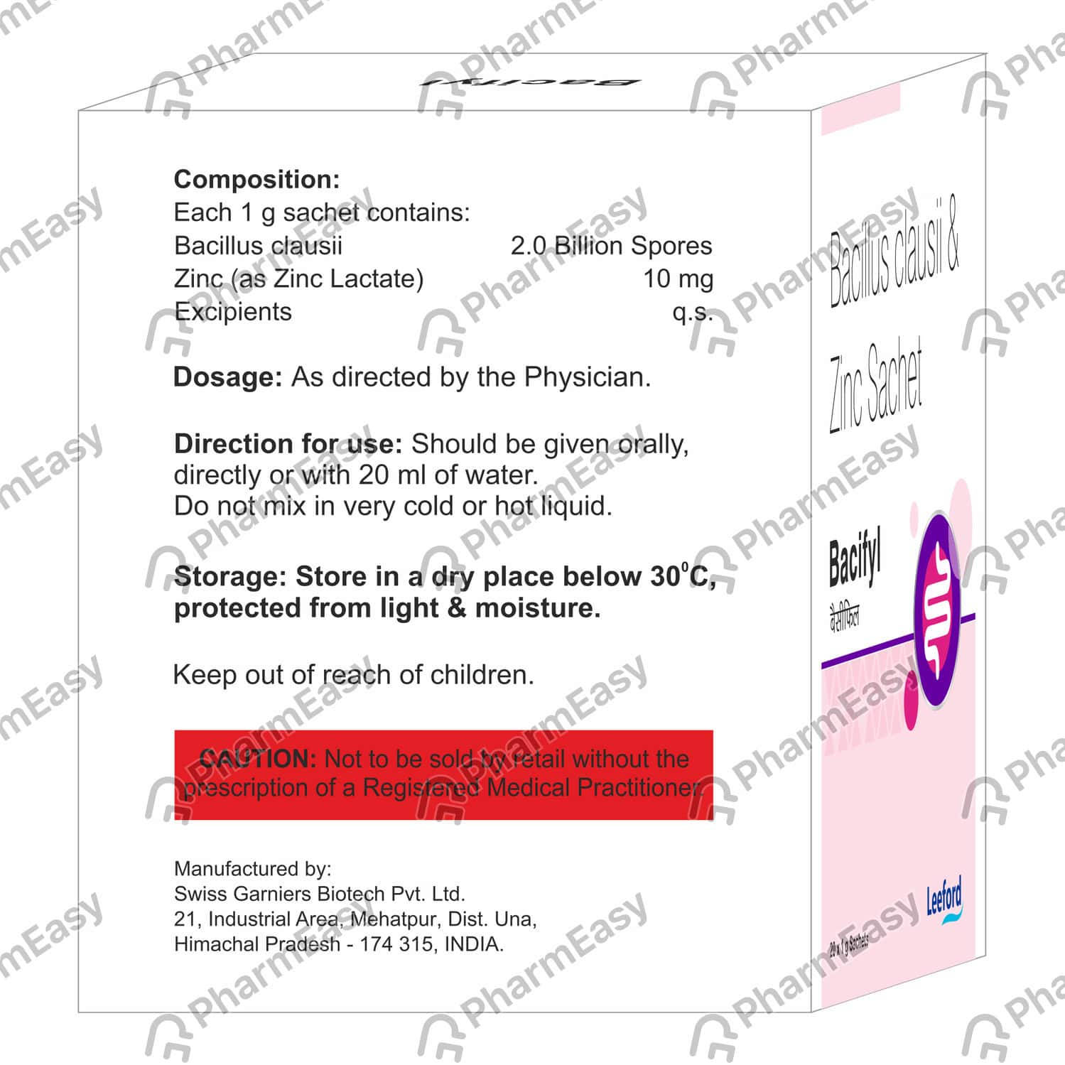 Buy Bacifyl Sachet Of 1gm Oral Powder Online at Flat 15% OFF | PharmEasy