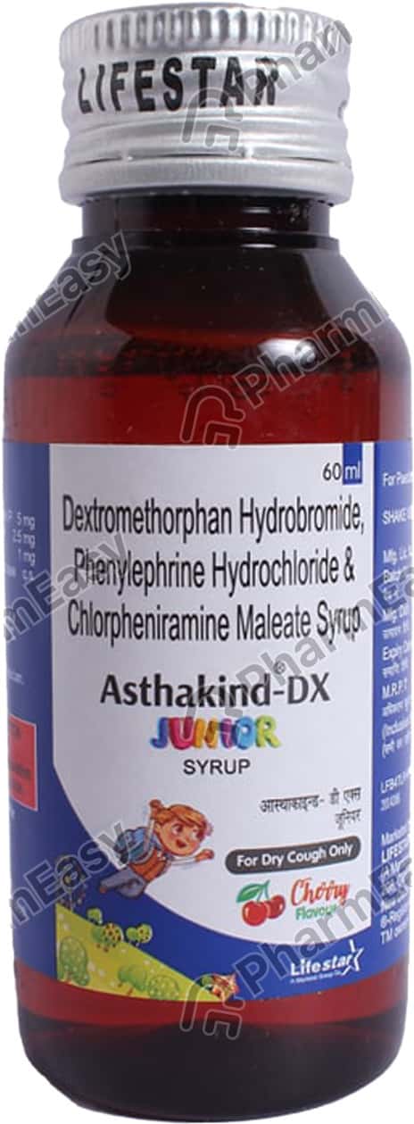 Asthakind-DX Junior Syrup | Cherry Flavour : Uses, Side-effects, Price ...