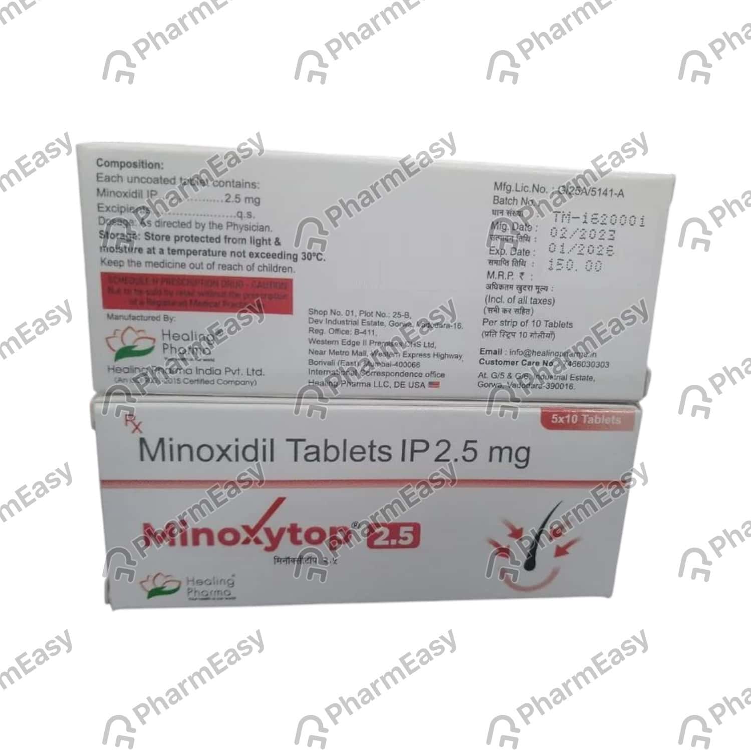 Minoxytop 2.5 MG Tablet (10): Uses, Side Effects, Price & Dosage ...