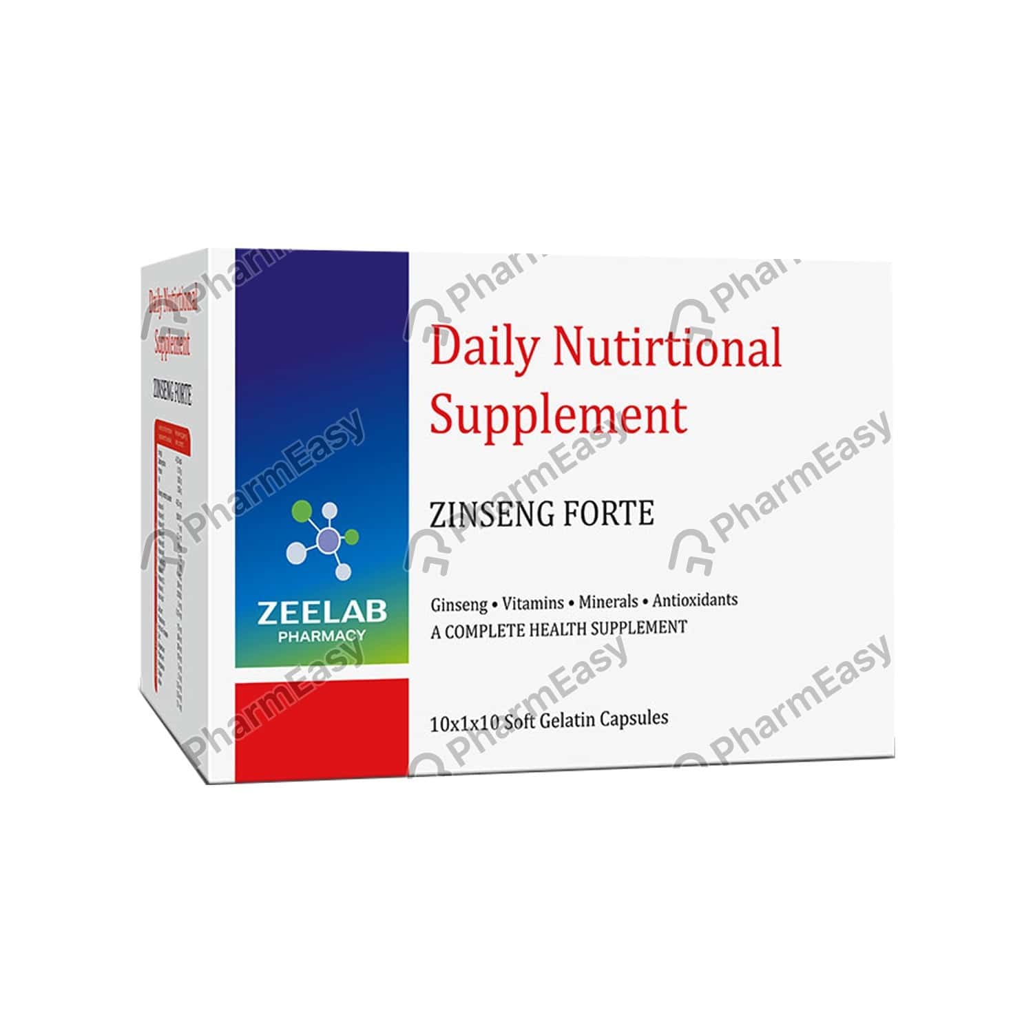 Buy Zinseng Forte Strip Of 10 Capsules Online at Flat 18% OFF* | PharmEasy