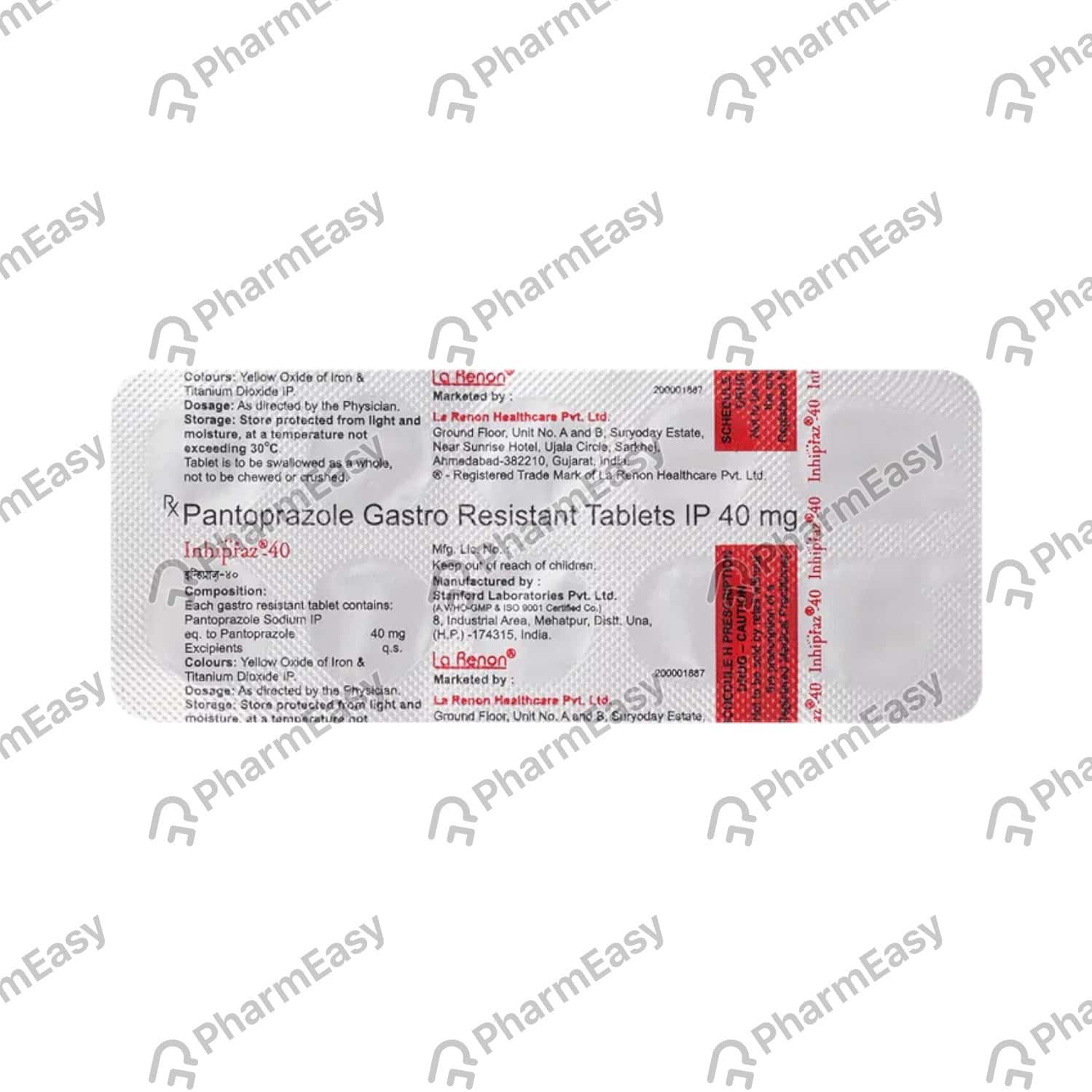 Inhipraz 40 MG Tablet (10): Uses, Side Effects, Price & Dosage | PharmEasy