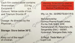 Rivaban 2.5 MG Tablet (14): Uses, Side Effects, Price & Dosage | PharmEasy