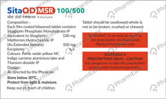 Sita Od Msr 100/500mg Strip Of 10 Tablets: Uses, Side Effects, Price ...