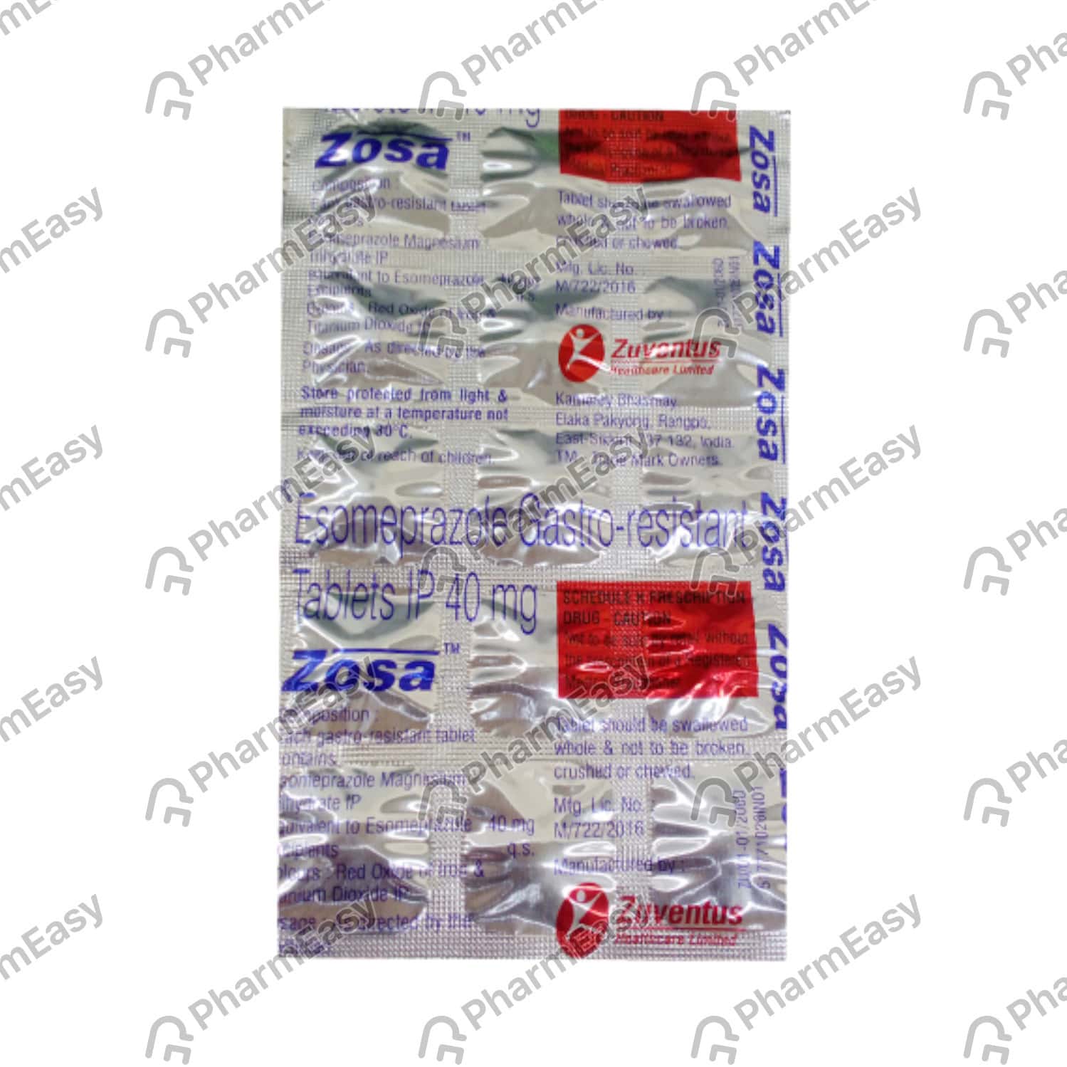 Buy Zosa 40 MG Tablet (15) Online at Flat 15% OFF | PharmEasy