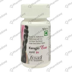 New Keraglo Eva Bottle Of 30 Tablets: Uses, Side Effects, Price ...