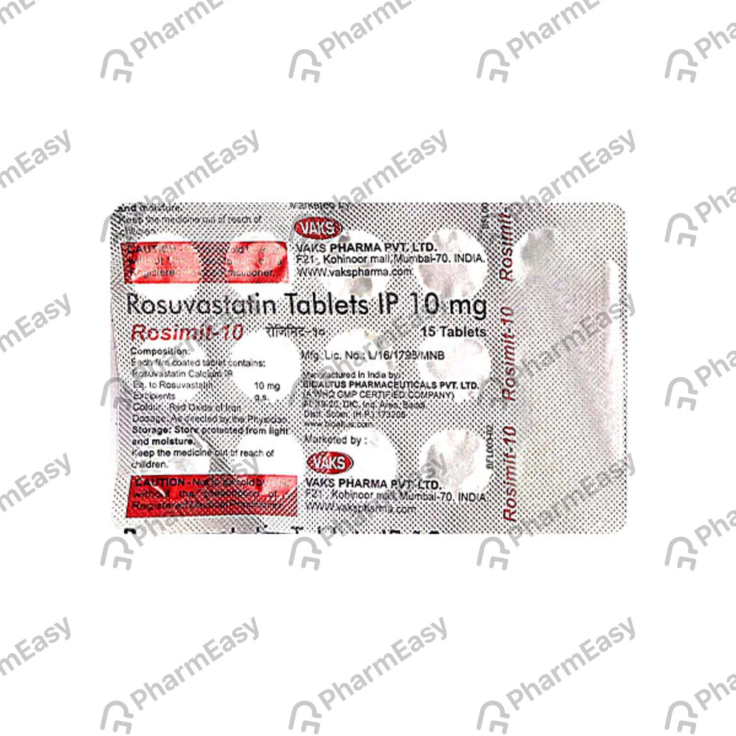 Rosimit 10 MG Tablet (15): Uses, Side Effects, Price & Dosage | PharmEasy