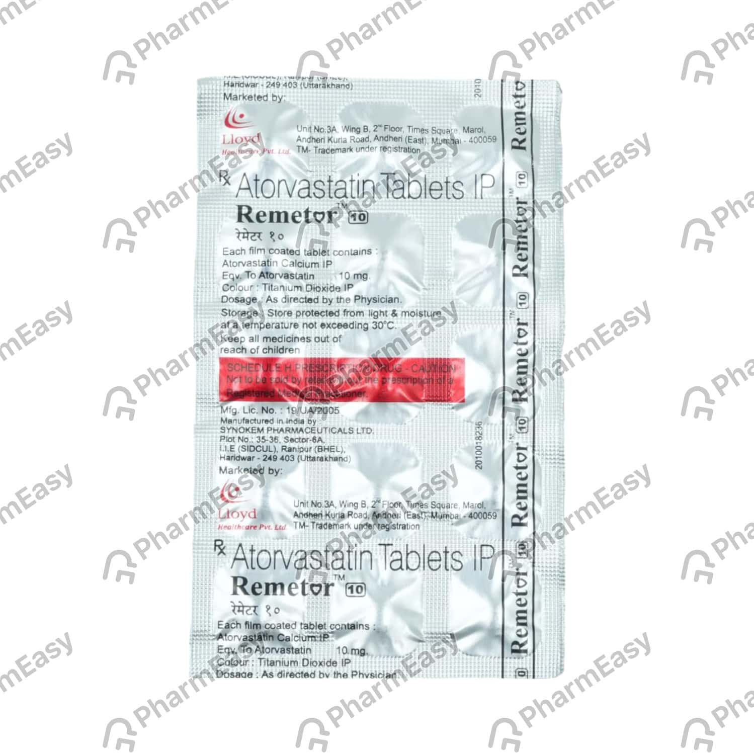 Remetor 10 MG Tablet (15): Uses, Side Effects, Price & Dosage | PharmEasy