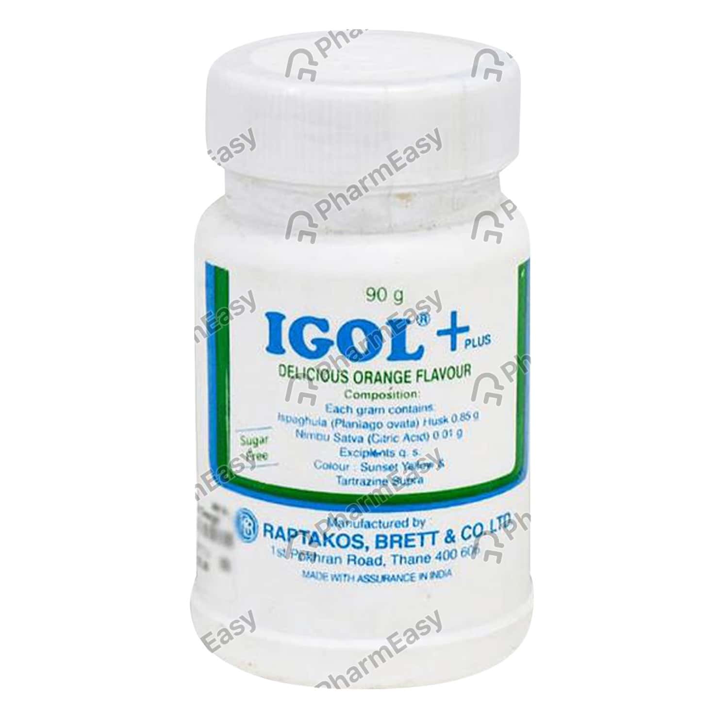 Buy Igol Plus Delicious Orange Flavour Sugar Free Bottle Of 90gm Powder ...