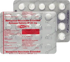 Met XL 25 Tablet: Uses, Side-effects, Price, Dosage & More Info - PharmEasy
