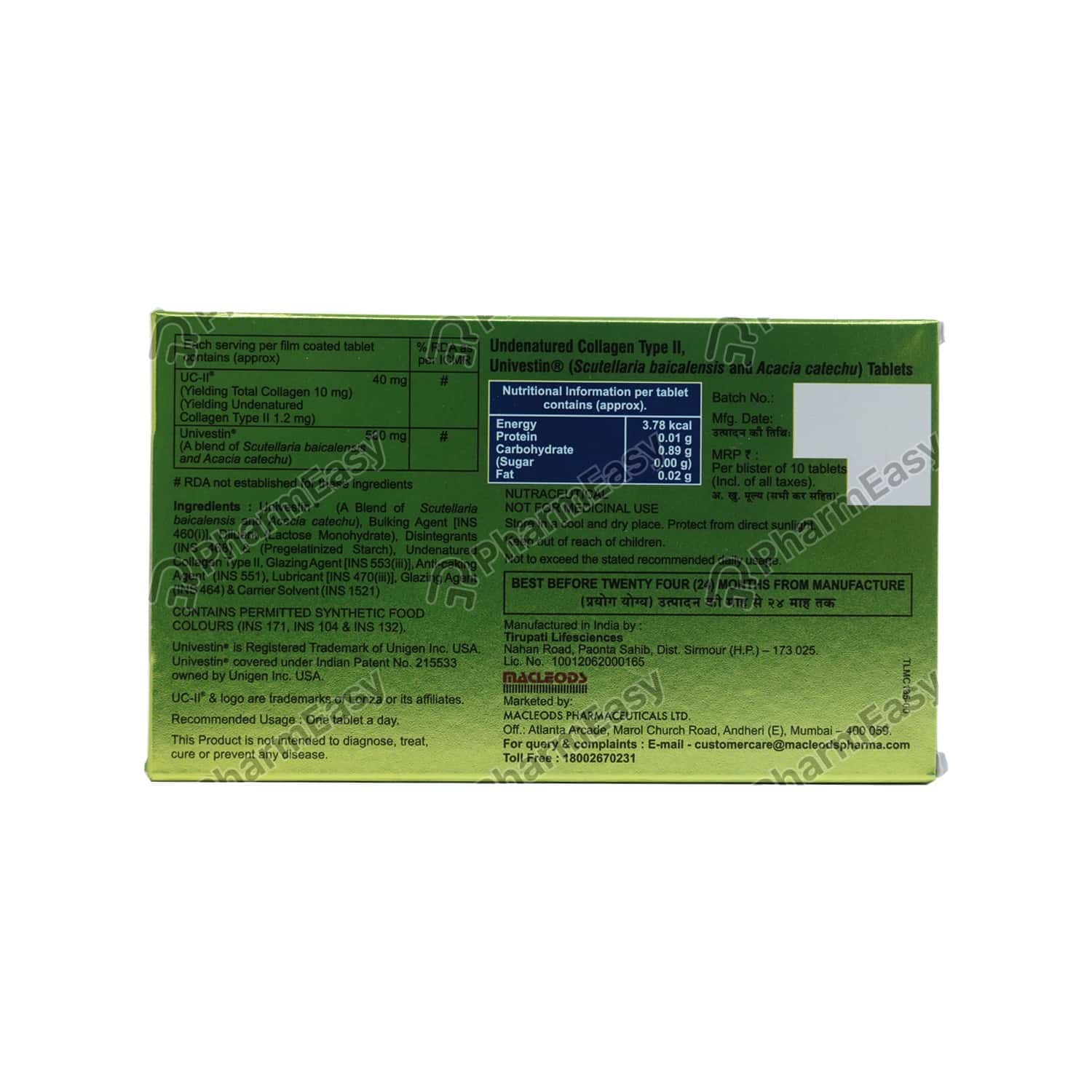 Buy Macvestin Neo Tablet 10'S Online at Flat 18% OFF* | PharmEasy