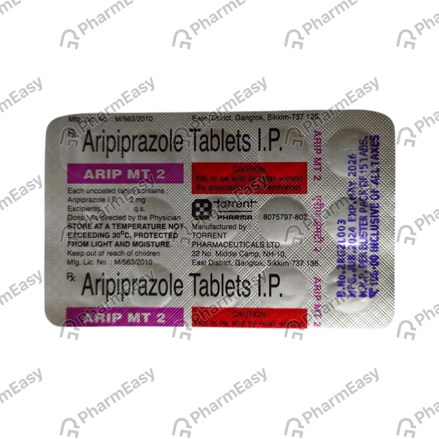 Arip Mt 2 MG Tablet (15): Uses, Side Effects, Price & Dosage | PharmEasy