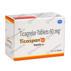 Buy Ticaspan 60 MG Tablet (10) Online at Flat 18% OFF* | PharmEasy