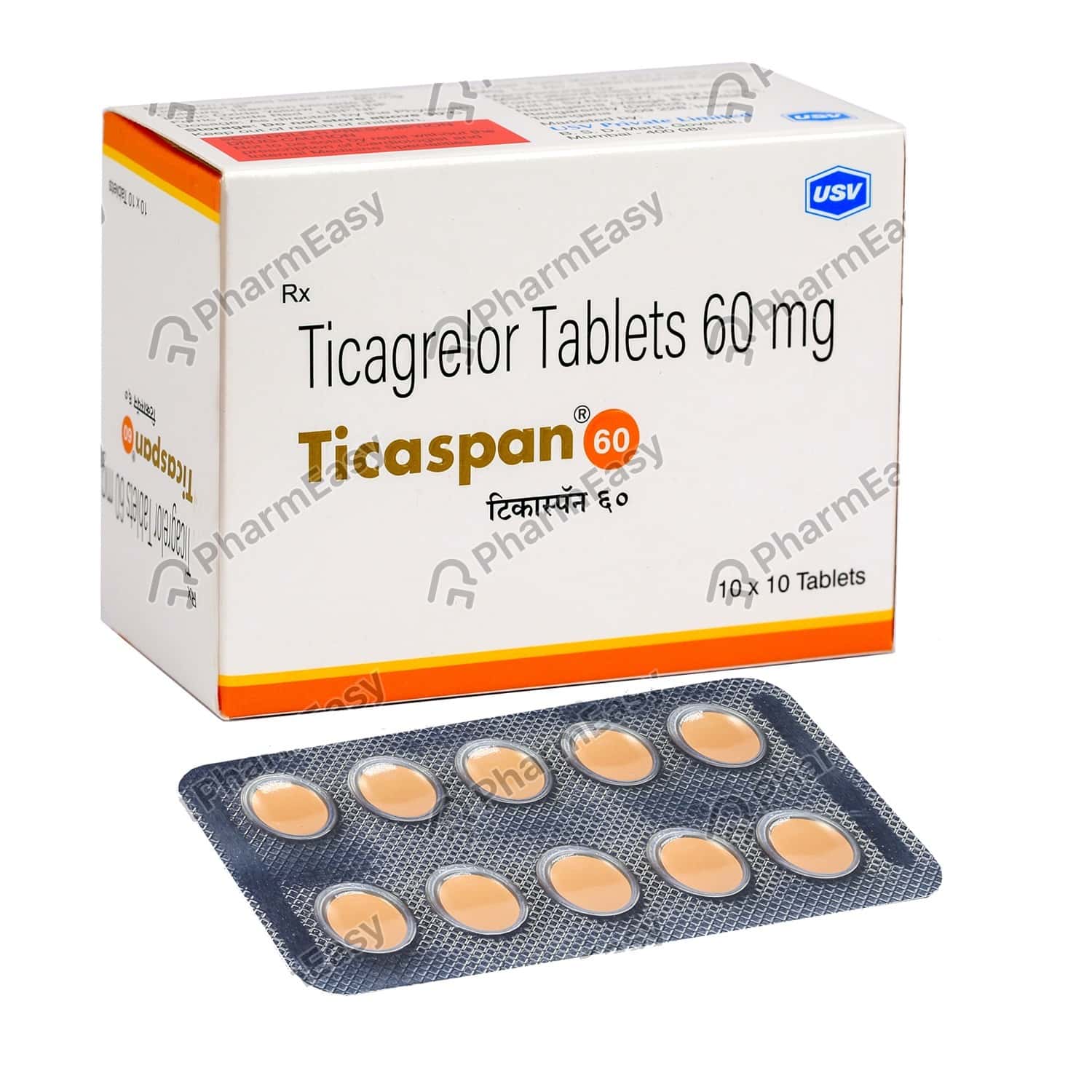 Buy Ticaspan 60 MG Tablet (10) Online at Flat 18% OFF* | PharmEasy