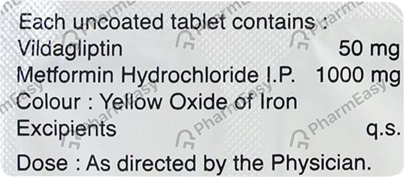 Vildamac M Sr 50/1000mg Strip Of 10 Tablets: Uses, Side Effects, Price ...