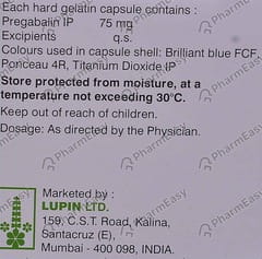 Pregastar 75 MG Capsule (15): Uses, Side Effects, Price & Dosage ...