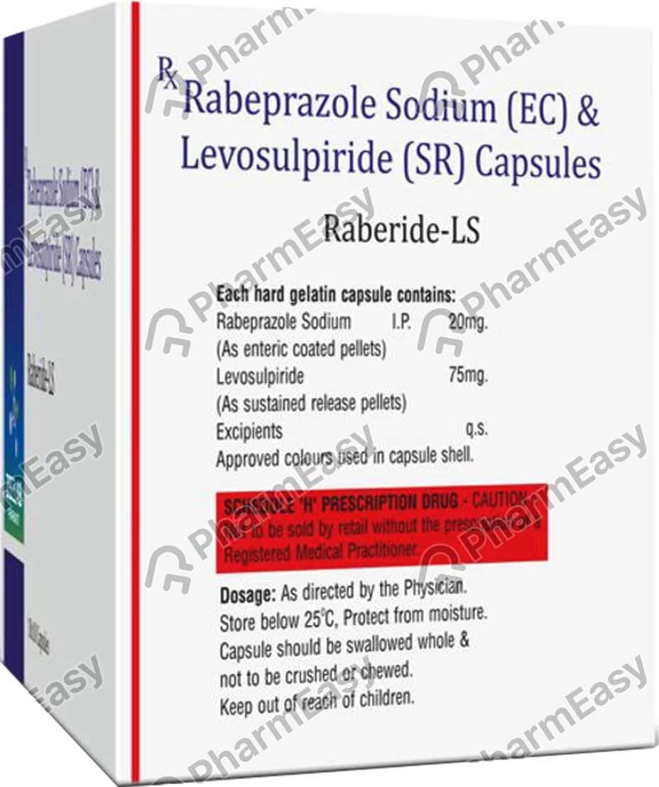 Raberide Ls Strip Of 10 Capsules: Uses, Side Effects, Price & Dosage ...