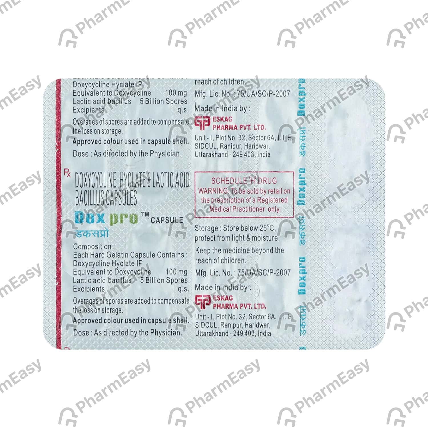 Doxpro Strip Of 10 Capsules: Uses, Side Effects, Price & Dosage | PharmEasy