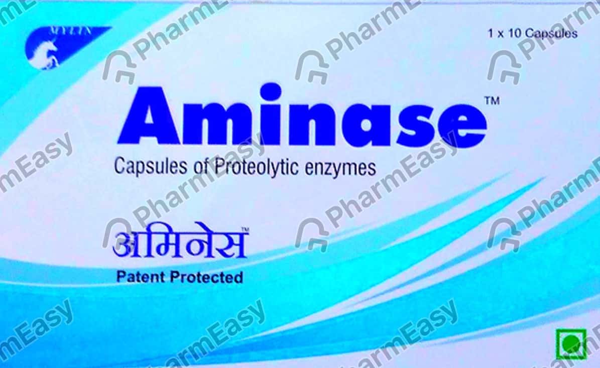 Buy Aminase 200 MG Capsule (10) Online & Save Up to 24% at PharmEasy